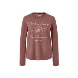 Tchibo - Langarmshirt &raquo;Mustang&laquo; - Damen - Gr. XS - ros&eacute;/print