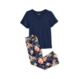 Tchibo - Pyjama - Damen - Gr. M - dunkelblau