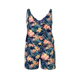 Tchibo - Jumpsuit-Pyjama - Damen - Gr. S - dunkelblau/print