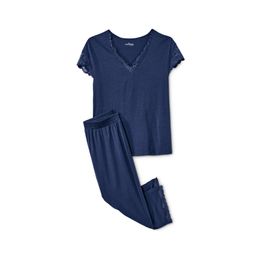 Tchibo - Pyjama - Damen - Gr. S - dunkelblau