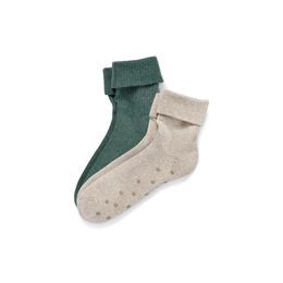 Tchibo - 2 Paar Stoppersocken - Damen - Gr. 35-38 - wei&szlig;