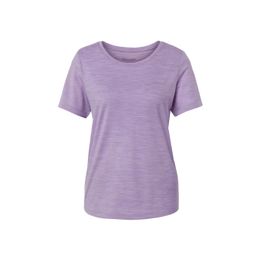 Tchibo - T-Shirt mit Wolle - Damen - Gr. XL - lila