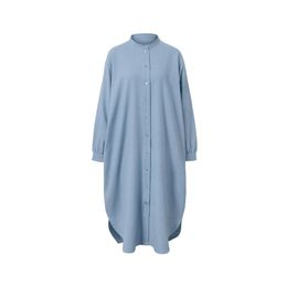 Tchibo - Flanell-Nachthemd - Damen - Gr. S - blau