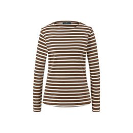Tchibo - Gestreiftes Langarmshirt - Damen - Gr. M - wei&szlig;/gestreift