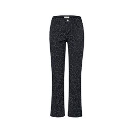 Tchibo - Bedruckte Straight Jeans &ndash; Fit &raquo;Kira&laquo; - Damen - Gr. 46 - schwarz/print