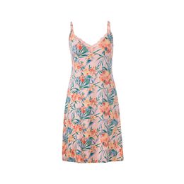 Tchibo - Tr&auml;gernachthemd - Damen - Gr. L - apricot/print