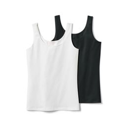 Tchibo - 2 Hemdchen - Damen - Gr. XL - schwarz