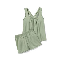 Tchibo - Shorty-Pyjama - Damen - Gr. 36 - gr&uuml;n