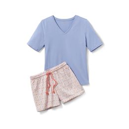 Tchibo - Shorty-Pyjama - Damen - Gr. XL - hellblau