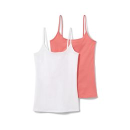 Tchibo - 2 Hemdchen - Damen - Gr. L - apricot
