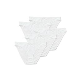 Tchibo - 5 Slips - Damen - Gr. M - wei&szlig;