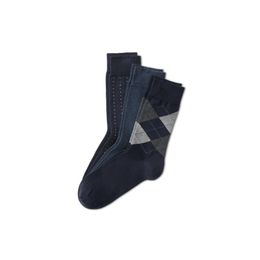 Tchibo - 3 Paar Socken - Herren - Gr. 41-43 - dunkelblau