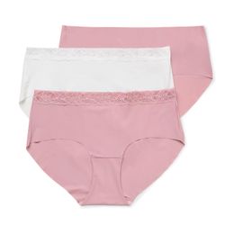Tchibo - 3 Pantys &raquo;Magic Cut&laquo; - Damen - Gr. M - wei&szlig;