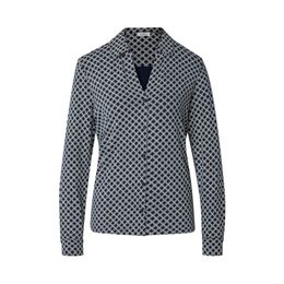 Tchibo - Blusenshirt mit Knopfleiste - Damen - Gr. XXL - dunkelblau/print