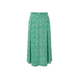 Tchibo - Bedruckter Midi-Rock - Damen - Gr. 44 - creme/gebl&uuml;mt