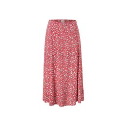 Tchibo - Bedruckter Midi-Rock - Damen - Gr. 42 - creme/gebl&uuml;mt