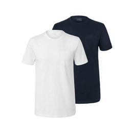 Tchibo - 2 T-Shirts - Herren - Gr. L - dunkelblau