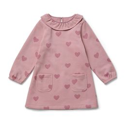 Tchibo - Kinder-Sweatkleid - Baby - Gr. 86/92 - dunkelrosa