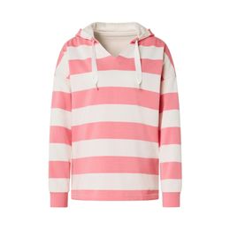 Tchibo - Gestreifter Hoodie - Damen - Gr. M - wei&szlig;/gestreift