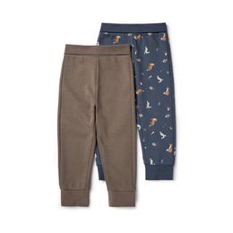Tchibo - 2 Baby-Sweathosen - Baby - Gr. 50/56 - dunkelblau
