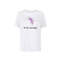 Tchibo - T-Shirt mit Wording-Print - Damen - Gr. XXL - schwarz/print