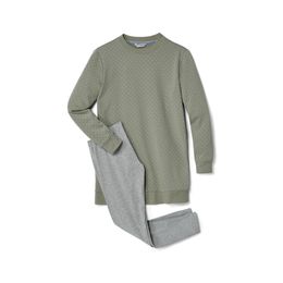 Tchibo - Leggings-Pyjama - Damen - Gr. XL - wei&szlig;/gepunktet