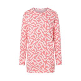 Tchibo - Langes Sweatshirt mit Alloverprint - Damen - Gr. L - creme/print