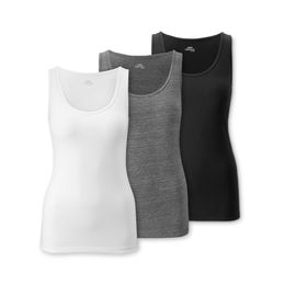 Tchibo - 3 Tops - Damen - Gr. M - schwarz