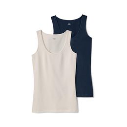 Tchibo - 2 Tops - Damen - Gr. M - dunkelblau
