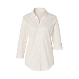 Tchibo - Piqu&eacute;-Jerseybluse - Damen - Gr. 36 - creme