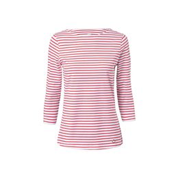 Tchibo - Shirt mit 3/4-Arm - Damen - Gr. L - wei&szlig;/gestreift