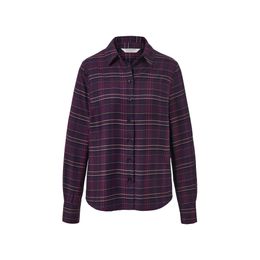 Tchibo - Karierte Hemdbluse - Damen - Gr. 38 - dunkelrosa