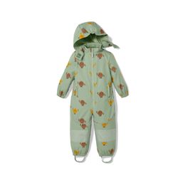Tchibo - Softshell-Einteiler - Kinder - Gr. 110/116 - gr&uuml;n/print