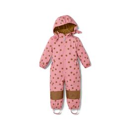 Tchibo - Softshell-Einteiler - M&auml;dchen - Gr. 98/104 - rosa/gepunktet
