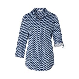Tchibo - Piqu&eacute;-Jerseybluse - Damen - Gr. 46 - dunkelblau