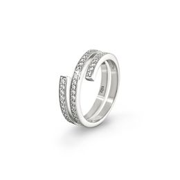 Tchibo - Ring Spirale - Damen - Gr. 21 - silber