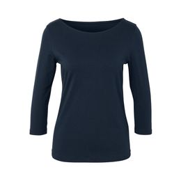 Tchibo - Shirt mit 3/4-Arm - Damen - Gr. XL - dunkelblau