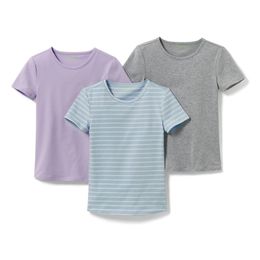 Tchibo - 3 Kinder-T-Shirts - M&auml;dchen - Gr. 170/176 - hellblau