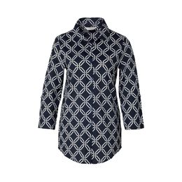 Tchibo - Piqu&eacute;-Jerseybluse - Damen - Gr. 48 - dunkelblau