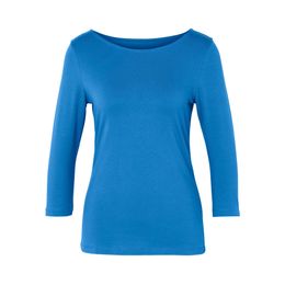 Tchibo - Shirt mit 3/4-Arm - Damen - Gr. L - blau