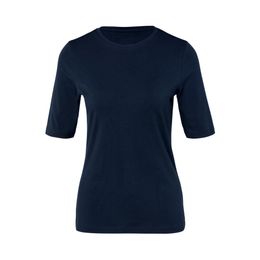 Tchibo - Basic Halbarmshirt - Damen - Gr. L - dunkelblau