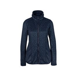 Tchibo - Strickfleecejacke - Damen - Gr. M - dunkelblau/print
