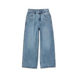 Tchibo - Kinder-Wide-Leg-Jeans ‒ Fit &raquo;Lena&laquo; - M&auml;dchen - Gr. 158 - dunkelblau