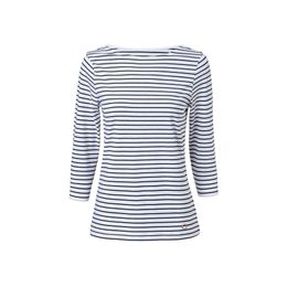 Tchibo - Shirt mit 3/4-Arm - Damen - Gr. L - dunkelblau/gestreift