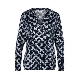 Tchibo - Bedrucktes Blusenshirt - Damen - Gr. XXL - dunkelblau/print