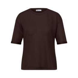 Street One T-Shirt - Damen - Gr. 38 - dunkelbraun