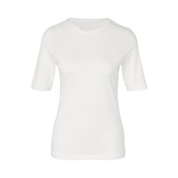 Tchibo - Basic Halbarmshirt - Damen - Gr. XL - wei&szlig;