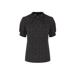 Tchibo - Blusenshirt mit Raffung - Damen - Gr. S - schwarz