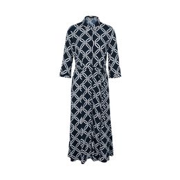 Tchibo - Bedrucktes Hemdblusenkleid - Damen - Gr. 42 - dunkelblau/print