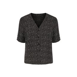 Tchibo - Bluse mit Print - Damen - Gr. 44 - schwarz/gepunktet